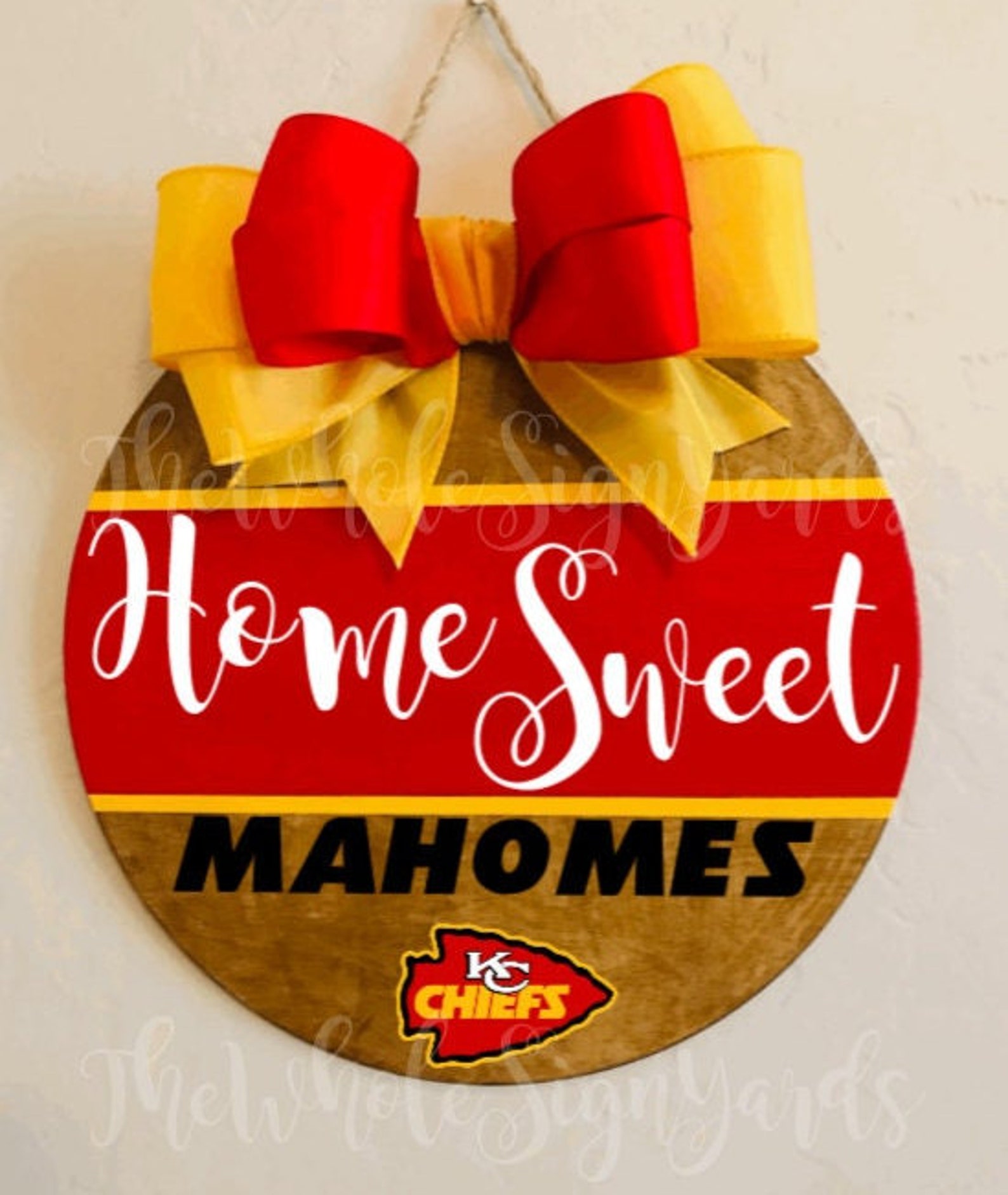 12 Kansas City Chiefs Wood Sign Football Door Sign NFL | Etsy