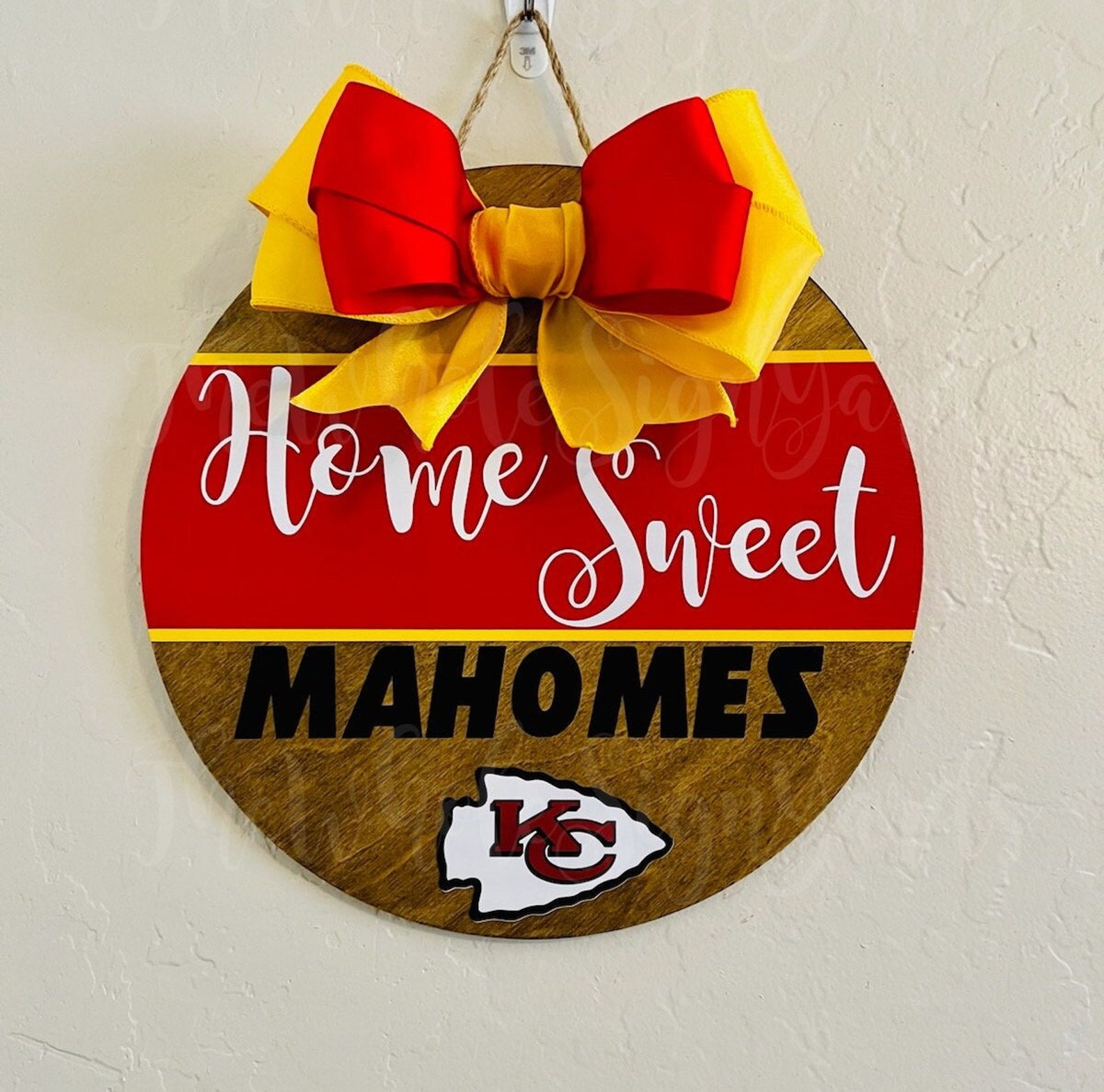 12 Kansas City Chiefs Wood Sign Football Door Sign NFL - Etsy