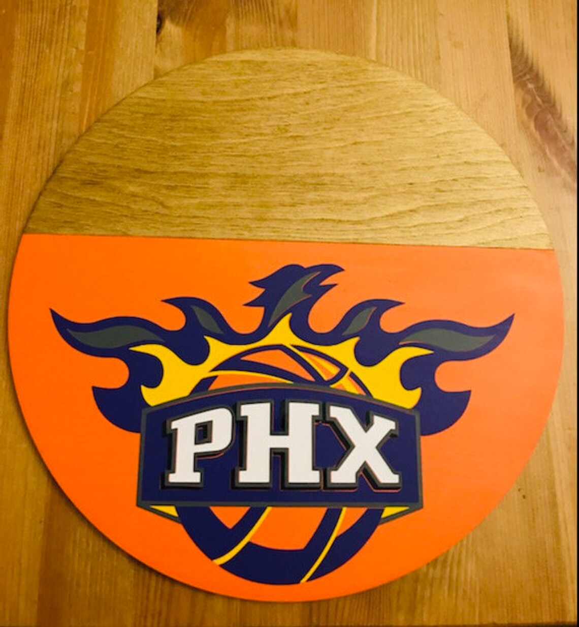 12 Phoenix Suns Wood Round Basketball Door Sign NBA | Etsy