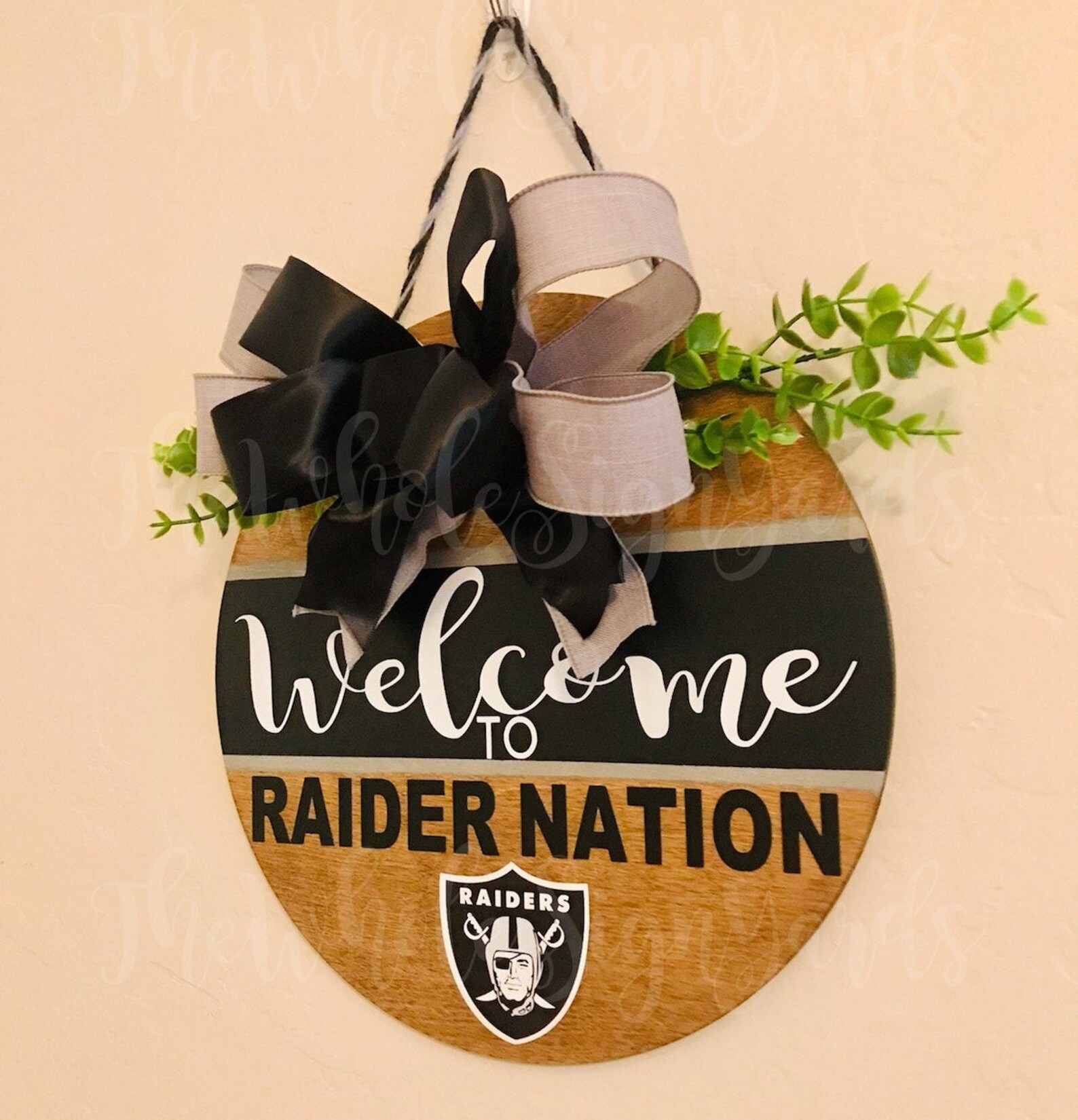 12 Las Vegas Raiders Wood Sign Football Door Sign NFL - Etsy