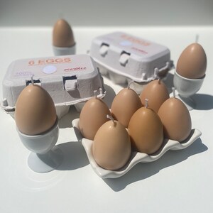 Egg Candles - 6 Pack Box - Etsy