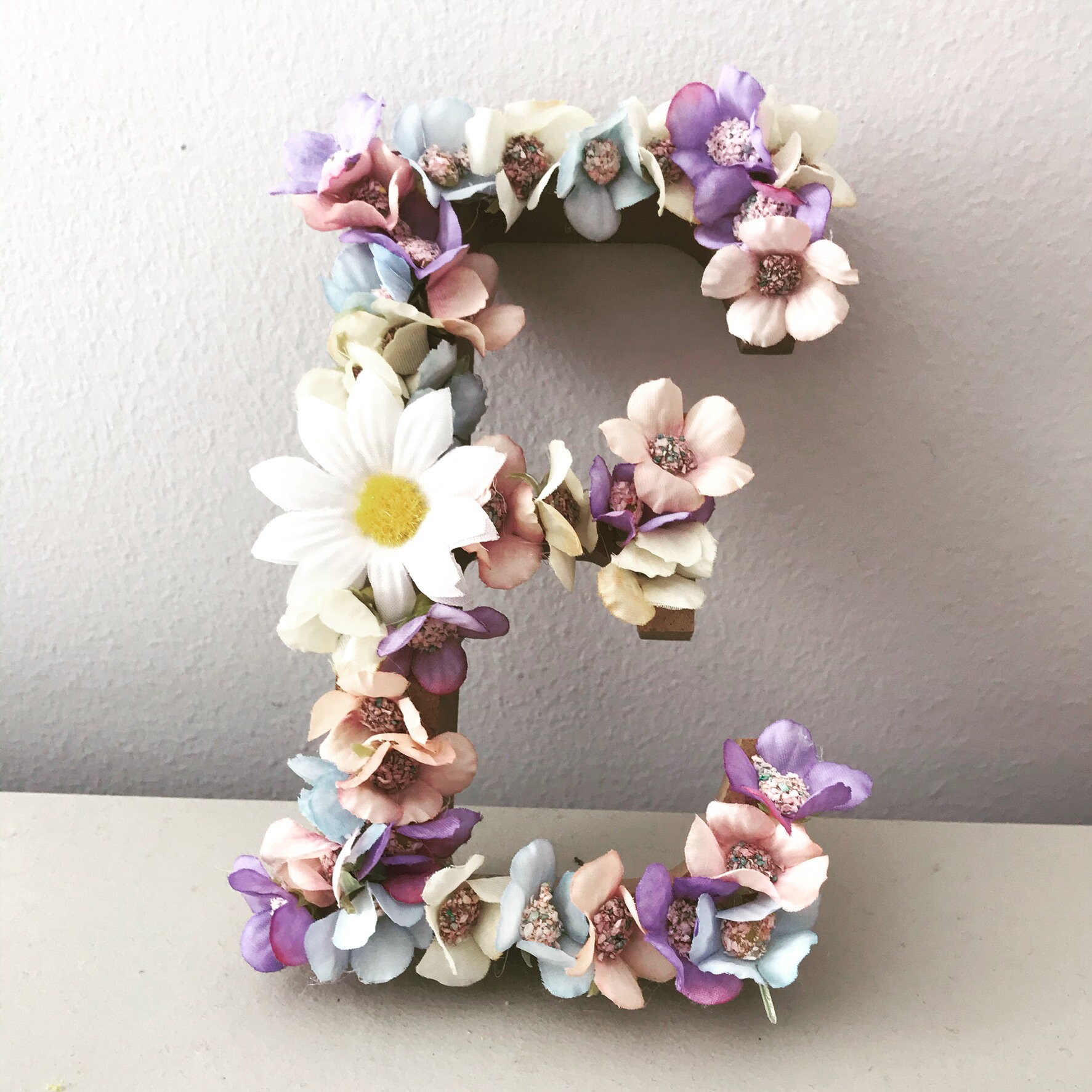 Floral Letter - Etsy