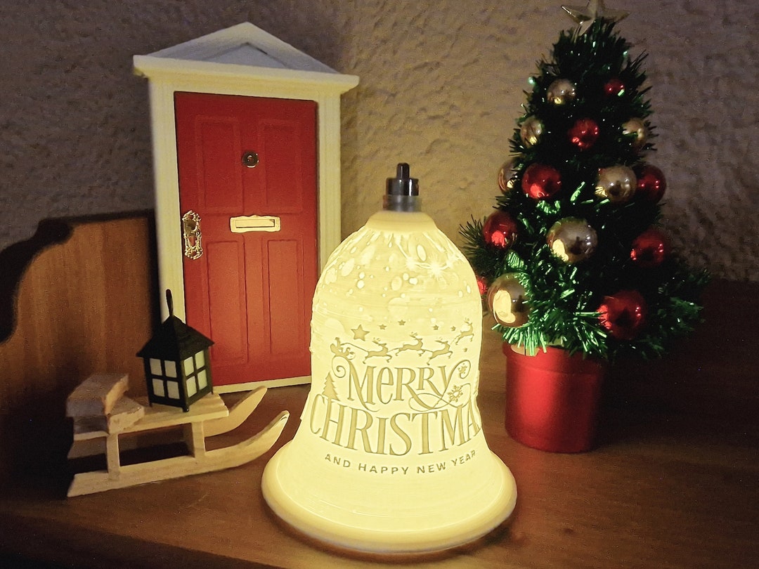 Christmas Bell Lithophane Christmas Lamp Christmas Decoration - Etsy