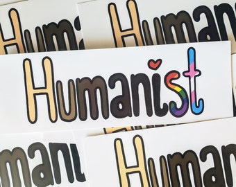 Humanist Sticker - Etsy