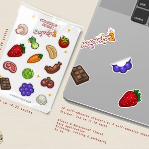 Overcooked 2 Sticker Sheet Multi-pack Food Journal Stickers Planner ...