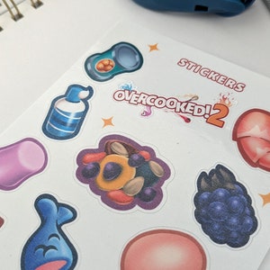 Overcooked 2 Sticker Sheet Multi-pack Food Journal Stickers Planner ...