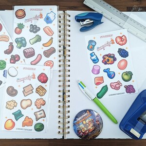 Overcooked 2 Sticker Sheet Multi-pack Food Journal Stickers Planner ...