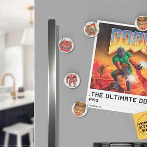 Doom Doom Guy Magnet 25mm Fridge Magnets Gift for Geek - Etsy