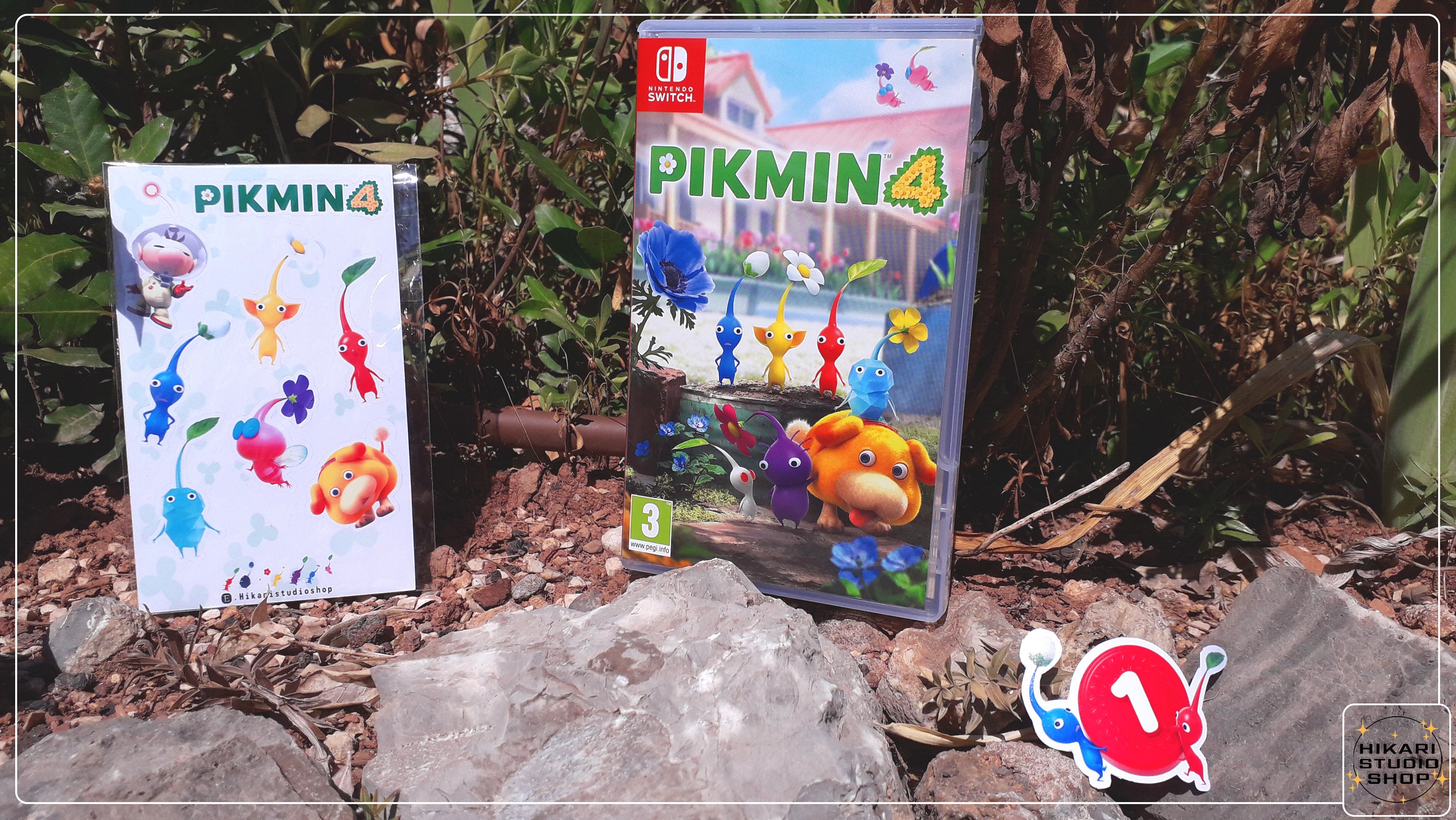 Nintendo Switch Pikmin 4 Sticker Sheet Multi-pack Waterproof Pikmin ...