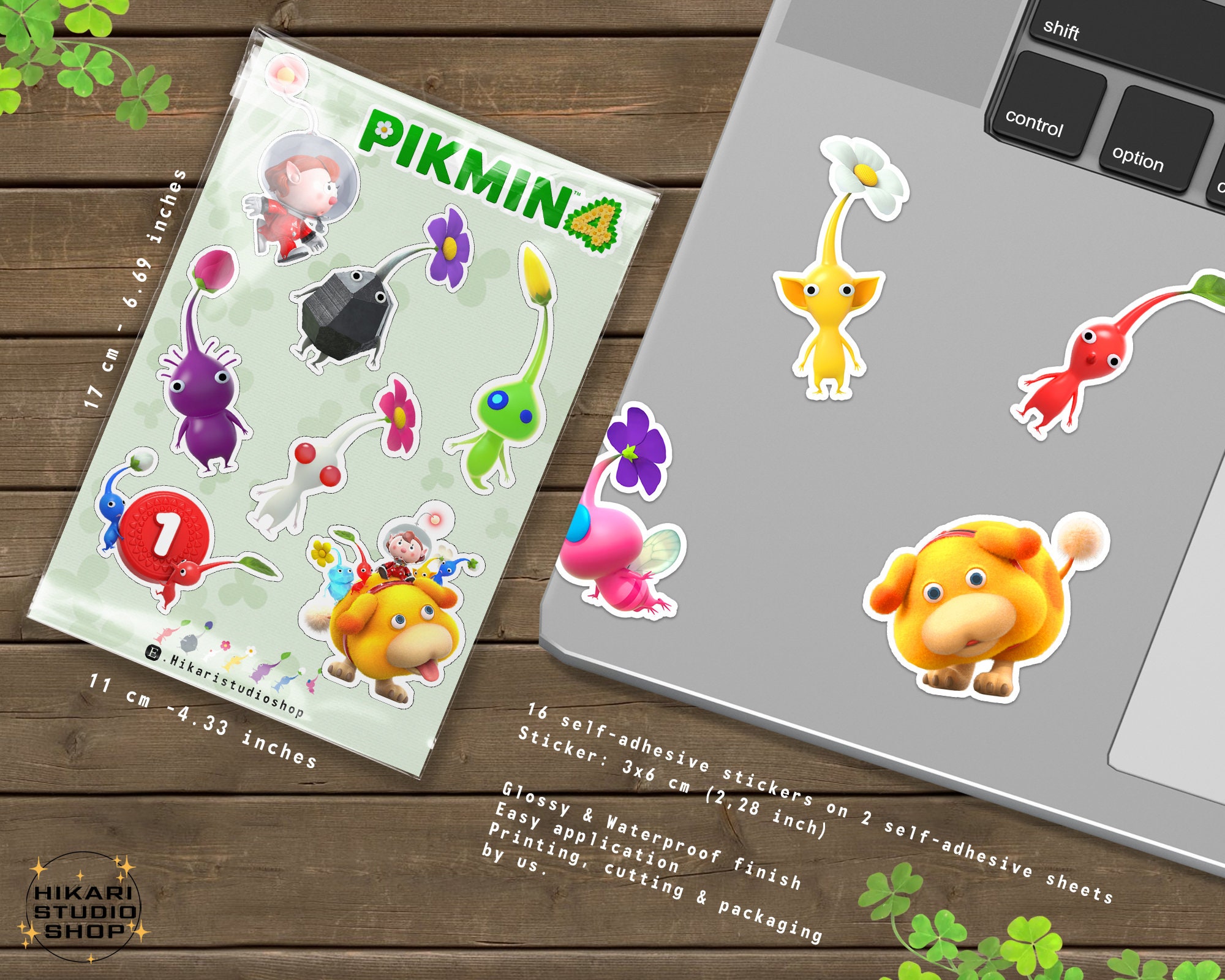 Nintendo Switch Pikmin 4 Sticker Sheet Multi-pack Waterproof Pikmin ...