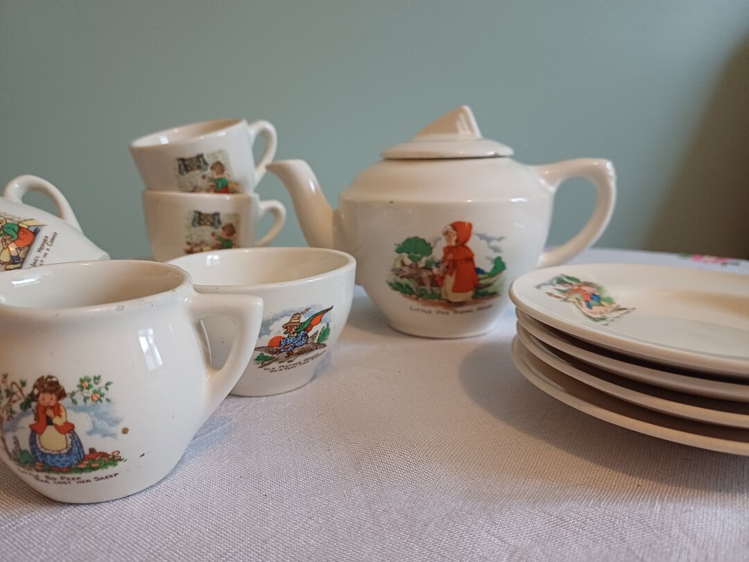 Really Sweet Fifteen Piece Nursery Rhyme Tea Set - Etsy UK