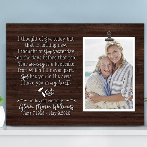 Personalized Memorial Picture Frame in Loving Memory Picture - Etsy
