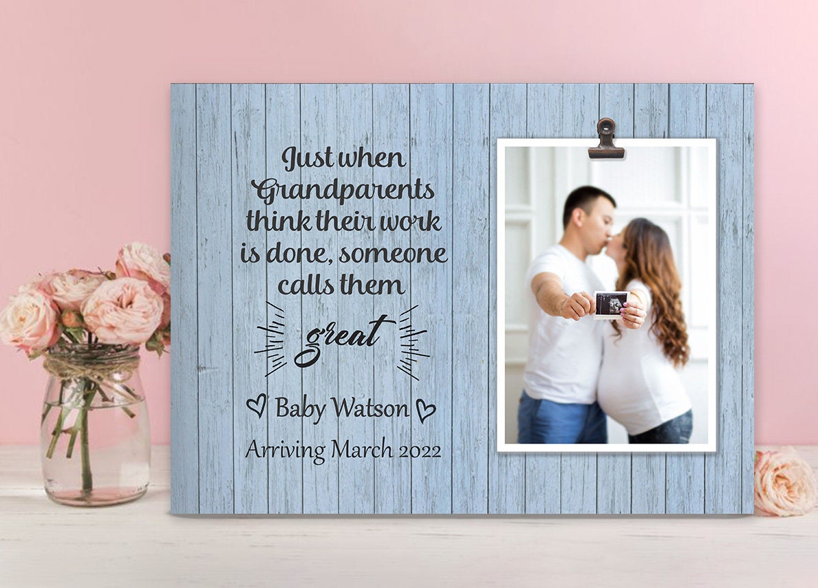 Pregnancy Announcement Frame Baby Announcement Frames Birth - Etsy