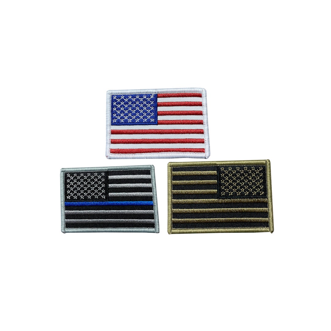 American Flag Patches - Velcro (3 Pack) - Etsy