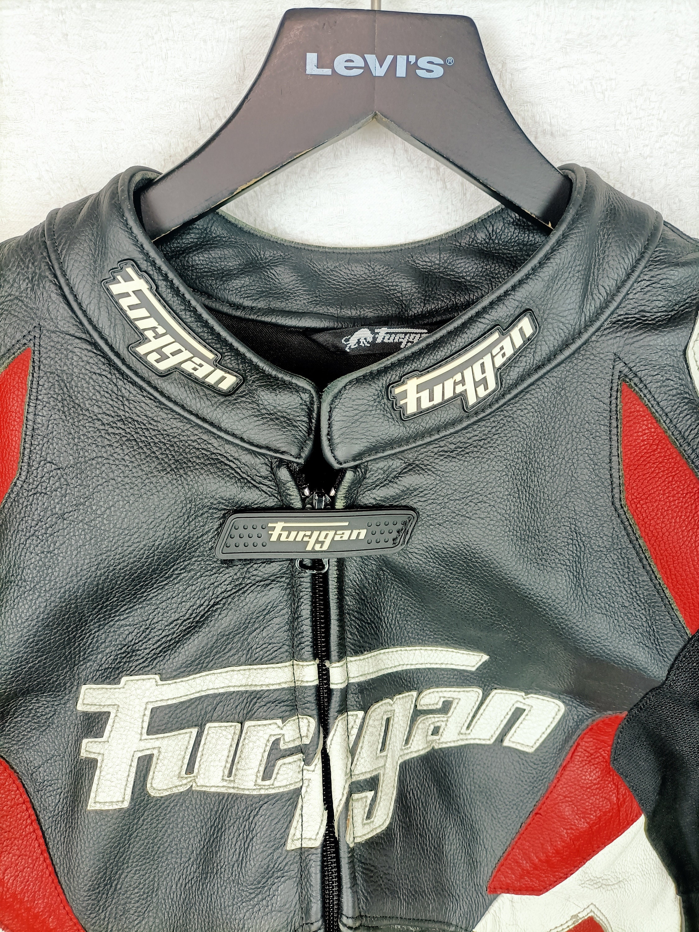 Vintage Furygan Leather Motorcycle Race Jacket L - Etsy