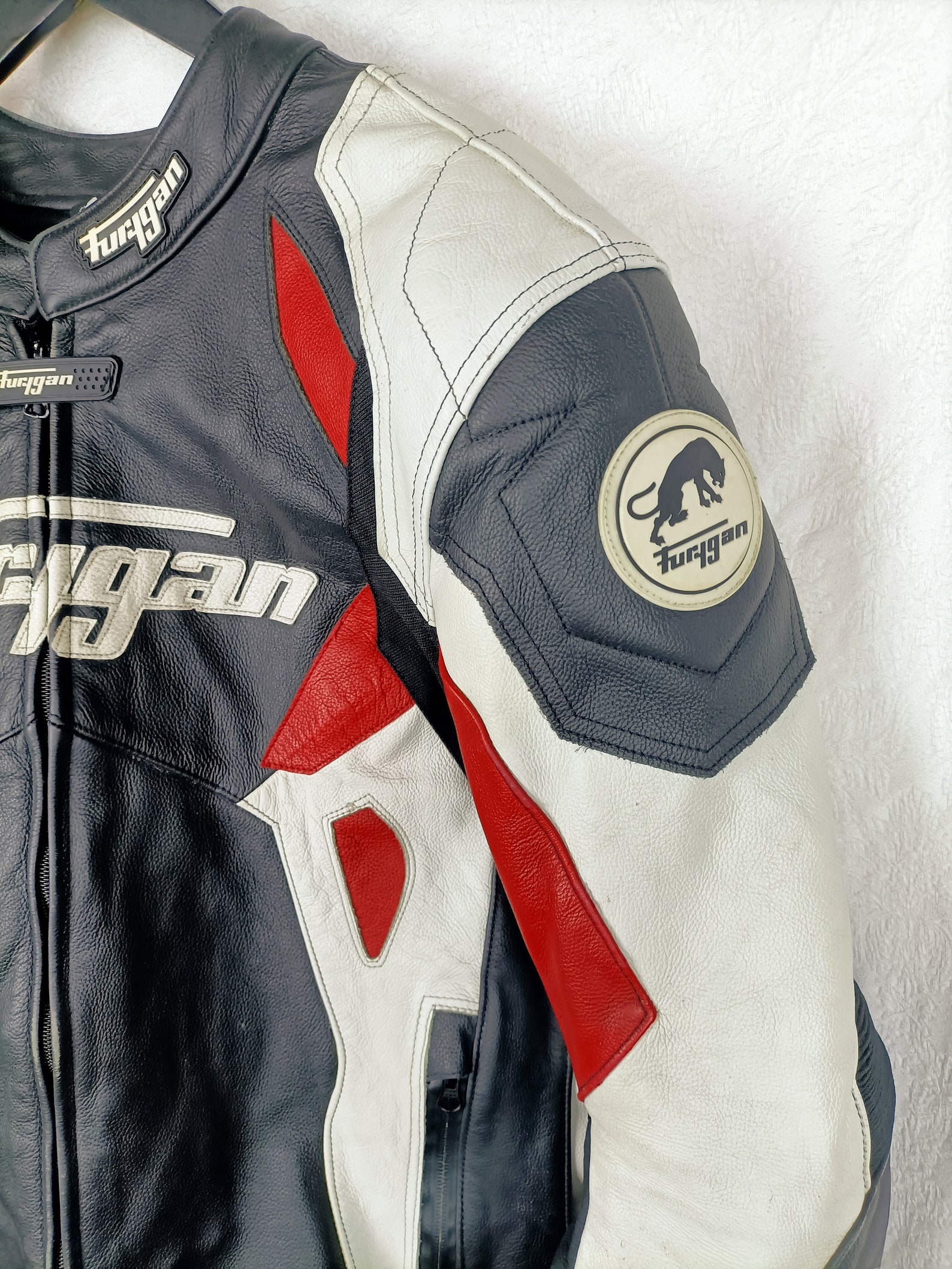 Vintage Furygan Leather Motorcycle Race Jacket L - Etsy
