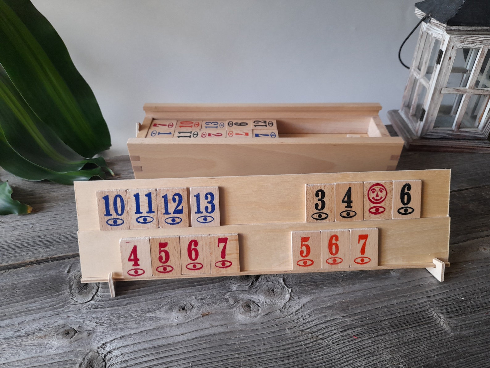 New wooden rummy board game rummikub handmade logic game | Etsy