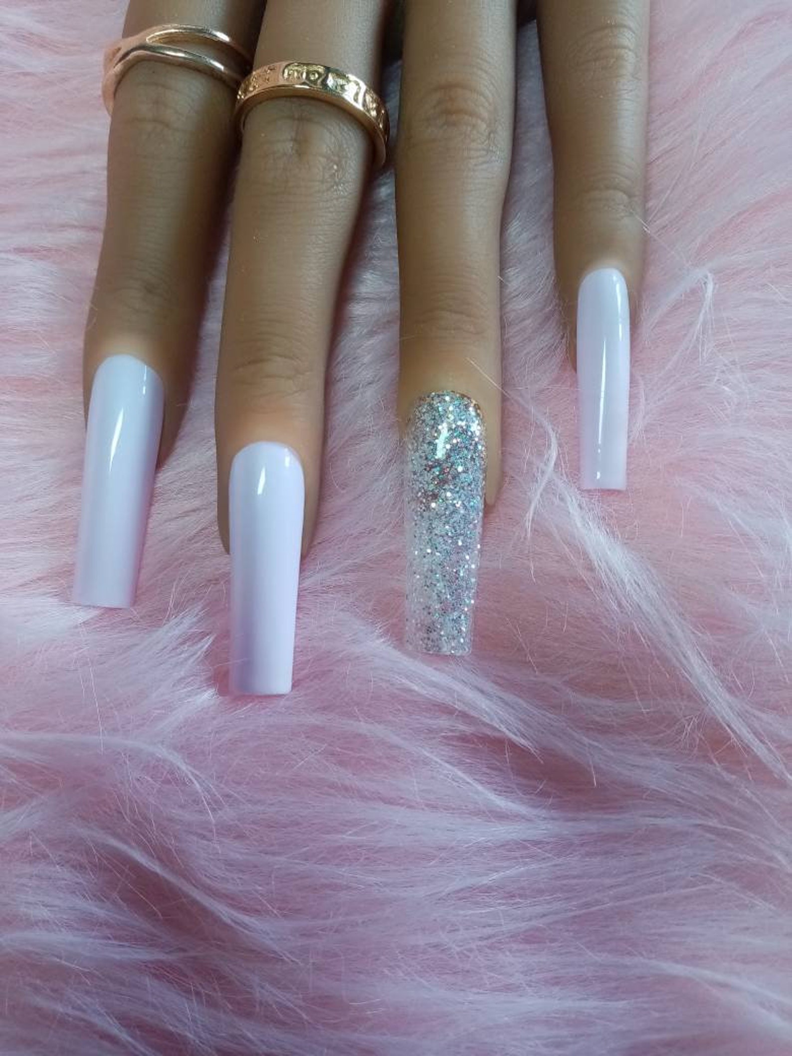 XXL Tapered Square press on nail set | Etsy