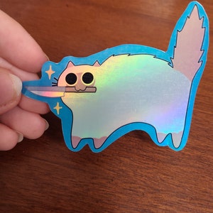 Danger Kitty Sticker / Cat Sticker / Vinyl Sticker / - Etsy