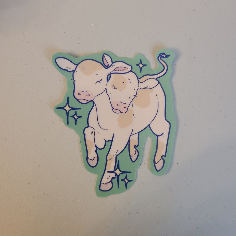 Sticker Two Cats - Etsy