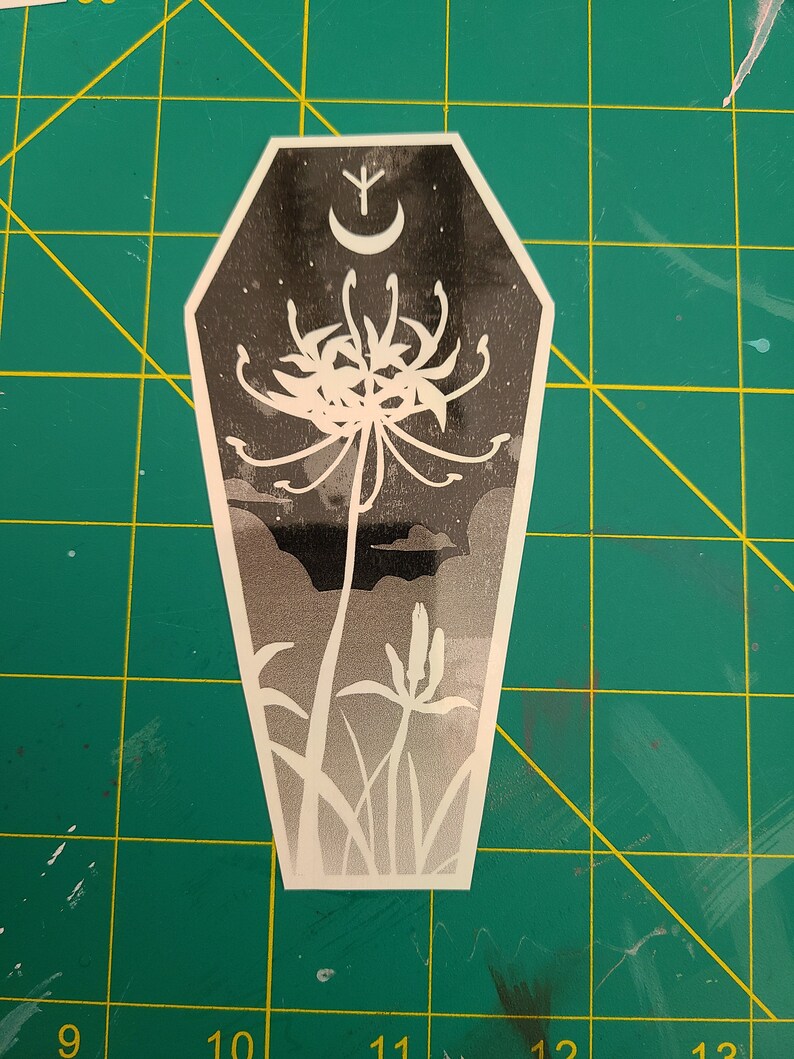 Coffin Sticker / Holographic Sticker / Vinyl Sticker / Witch | Etsy