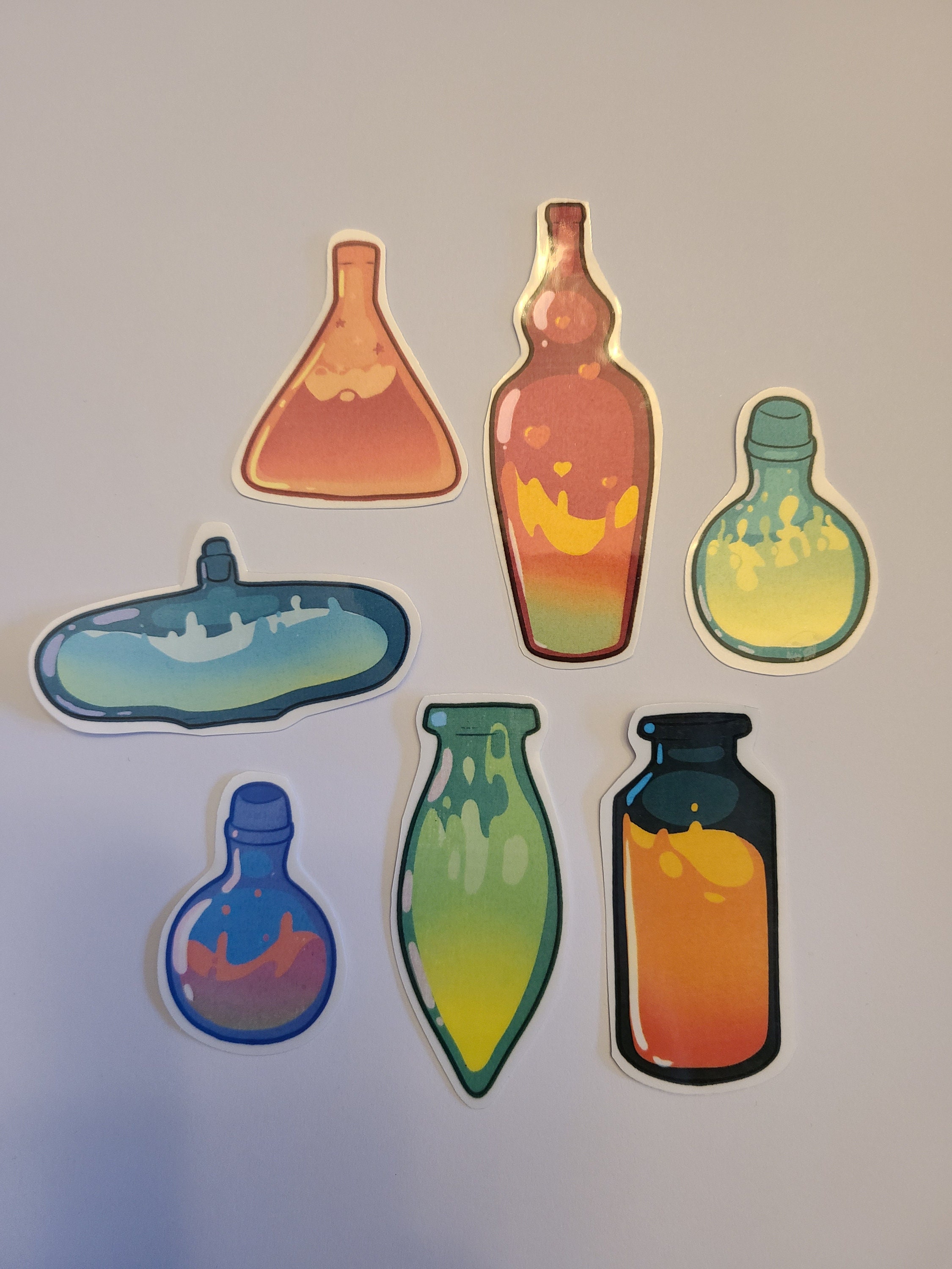 Potion Bottle Pack / Potion / Sticker Pack / Sticker Set / | Etsy