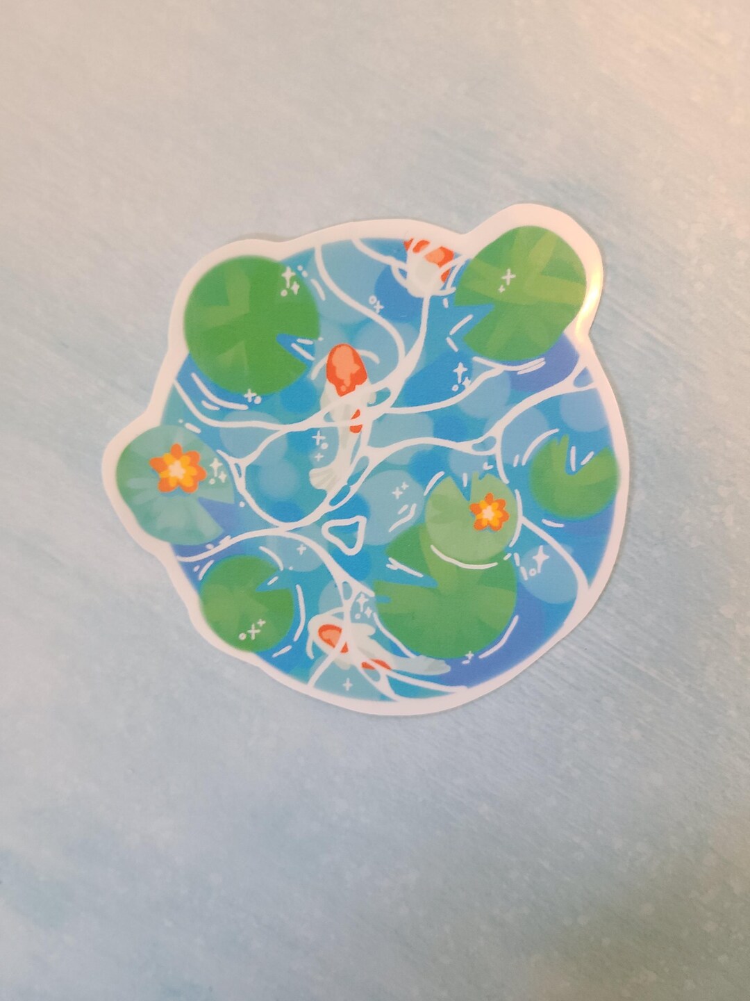 Koi Pond Sticker / Koi Sticker / Vinyl Sticker / Journaling ...