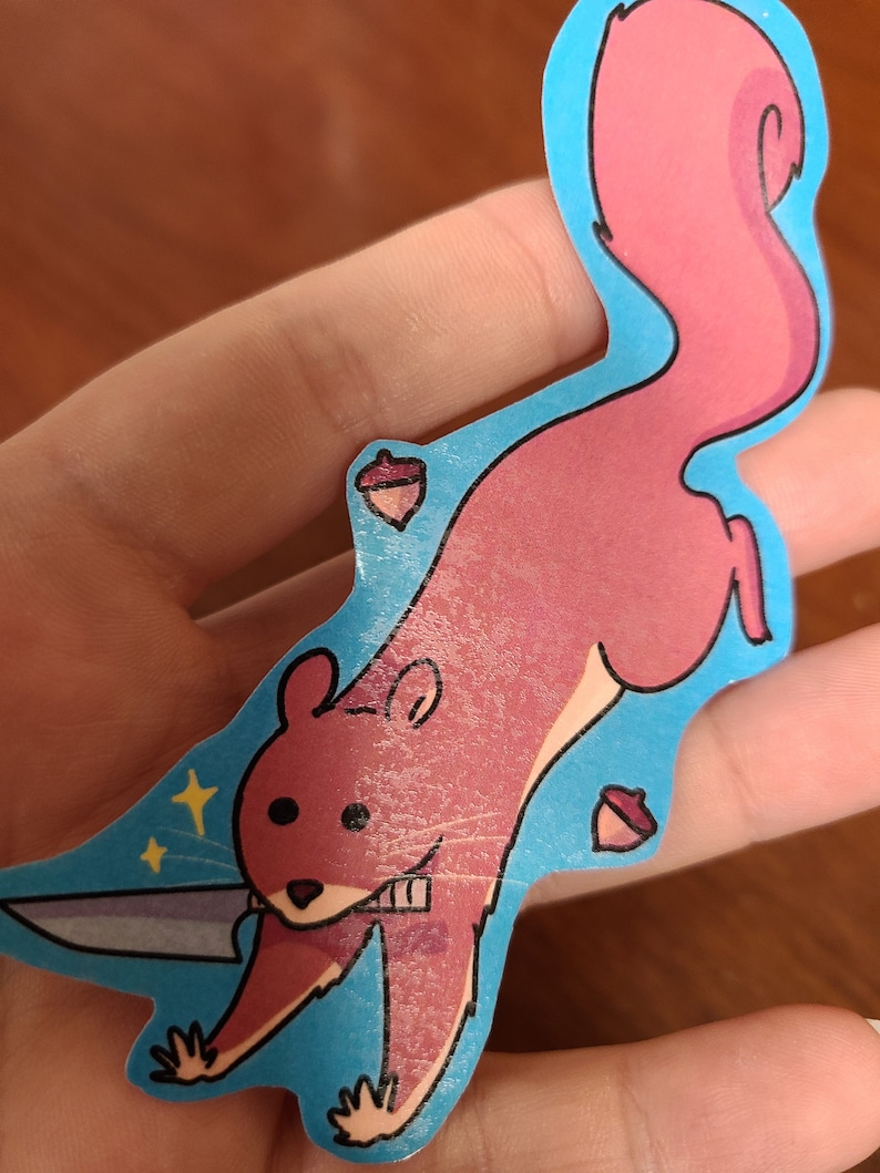 Danger Squirrel Sticker / Squirrel Sticker / Vinyl Sticker / - Etsy