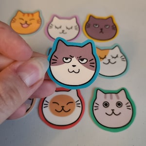 Cat Sticker Pack / Cat Stickers / Vinyl Sticker / Journaling ...