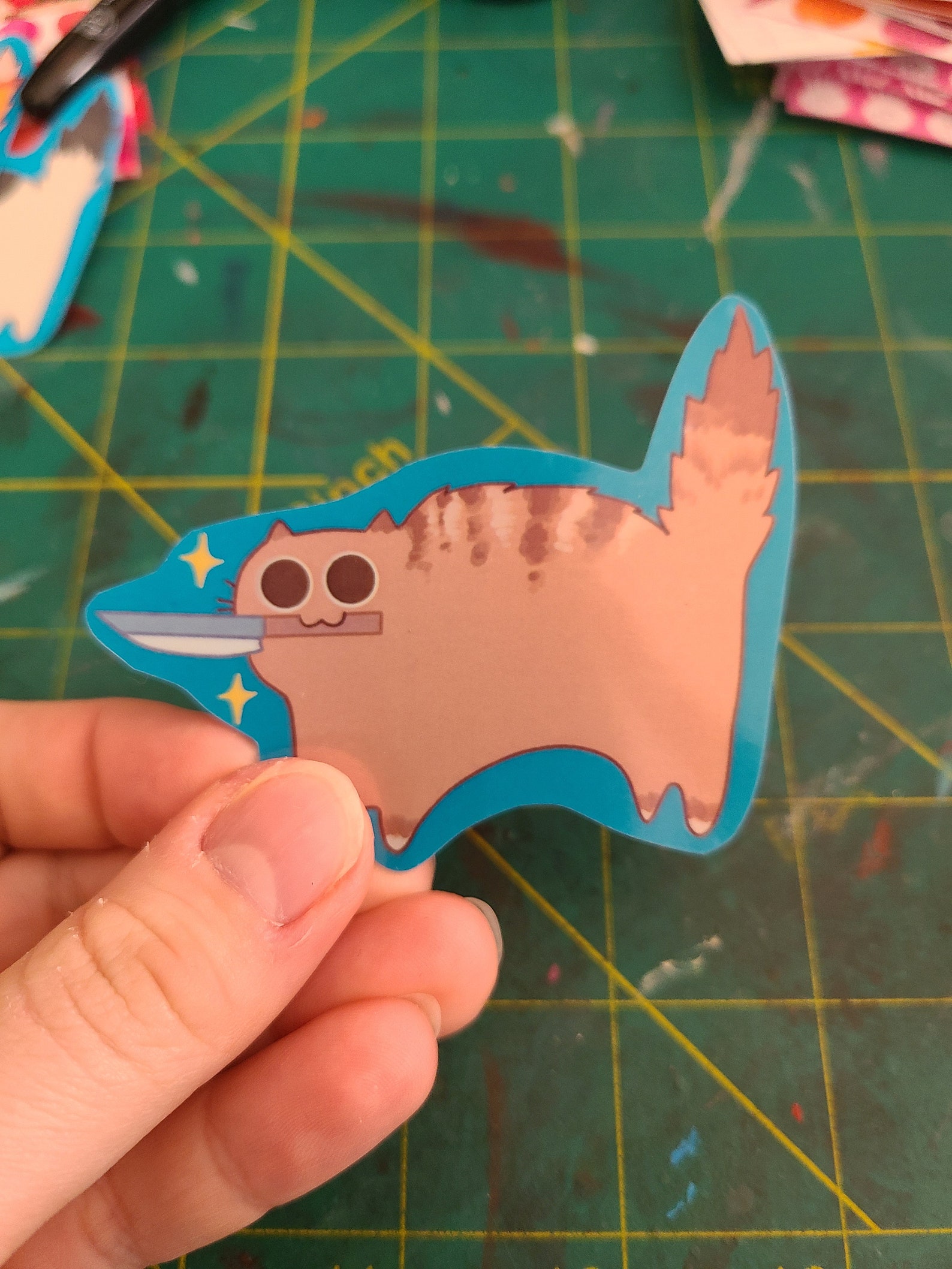 Danger Kitty Sticker / Cat Sticker / Vinyl Sticker / Journaling ...