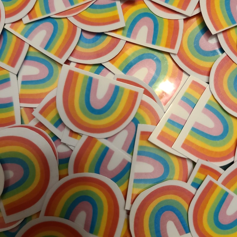 Rainbow Stickers - Etsy