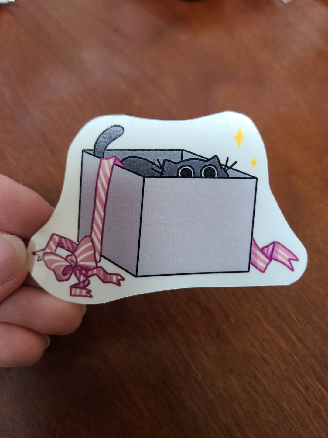 Box Kitty Sticker / Cat Sticker / Vinyl Sticker / Journaling ...