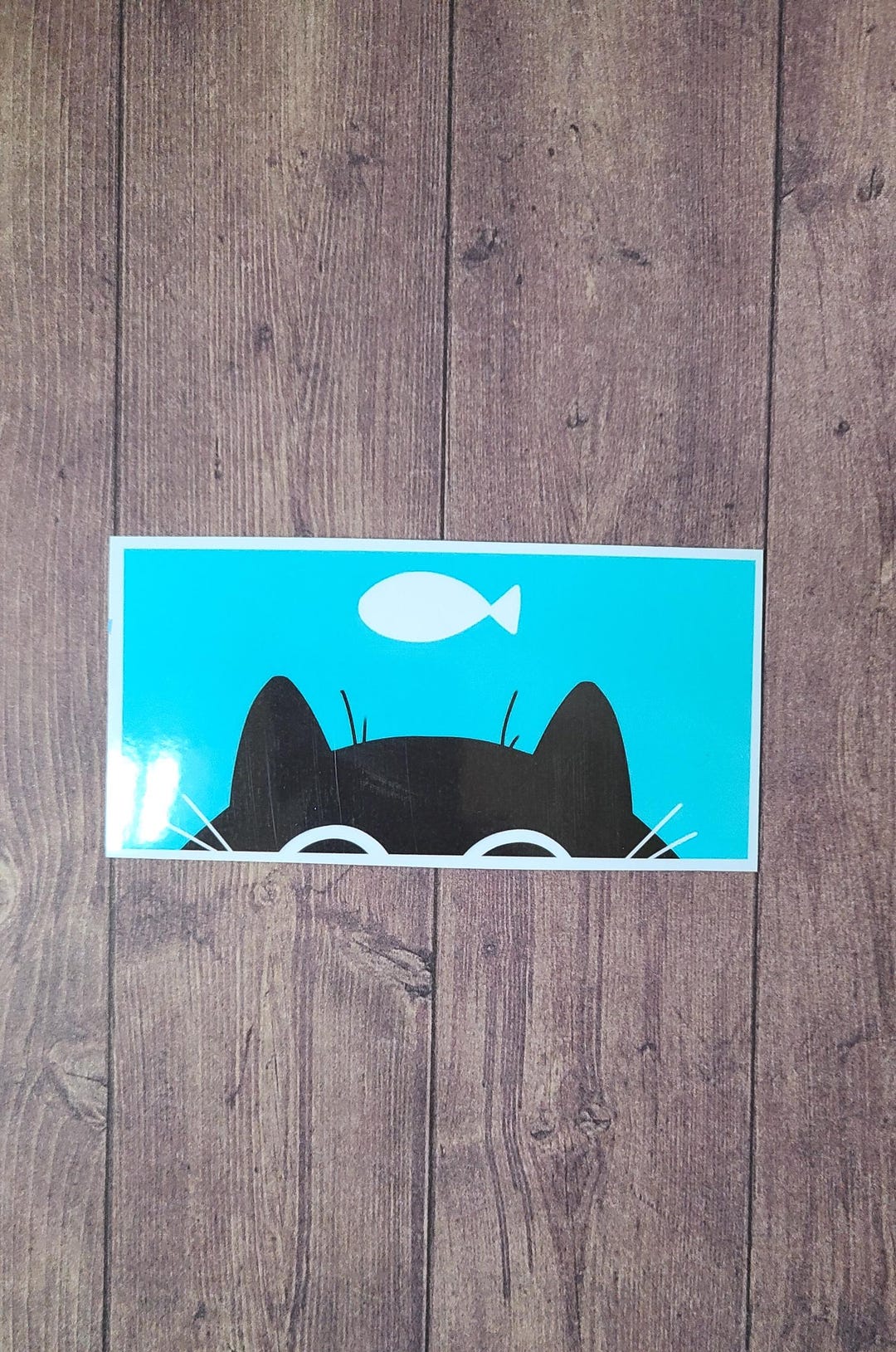 Peeking Cat Sticker / Cat Sticker / Vinyl Sticker / Journaling ...