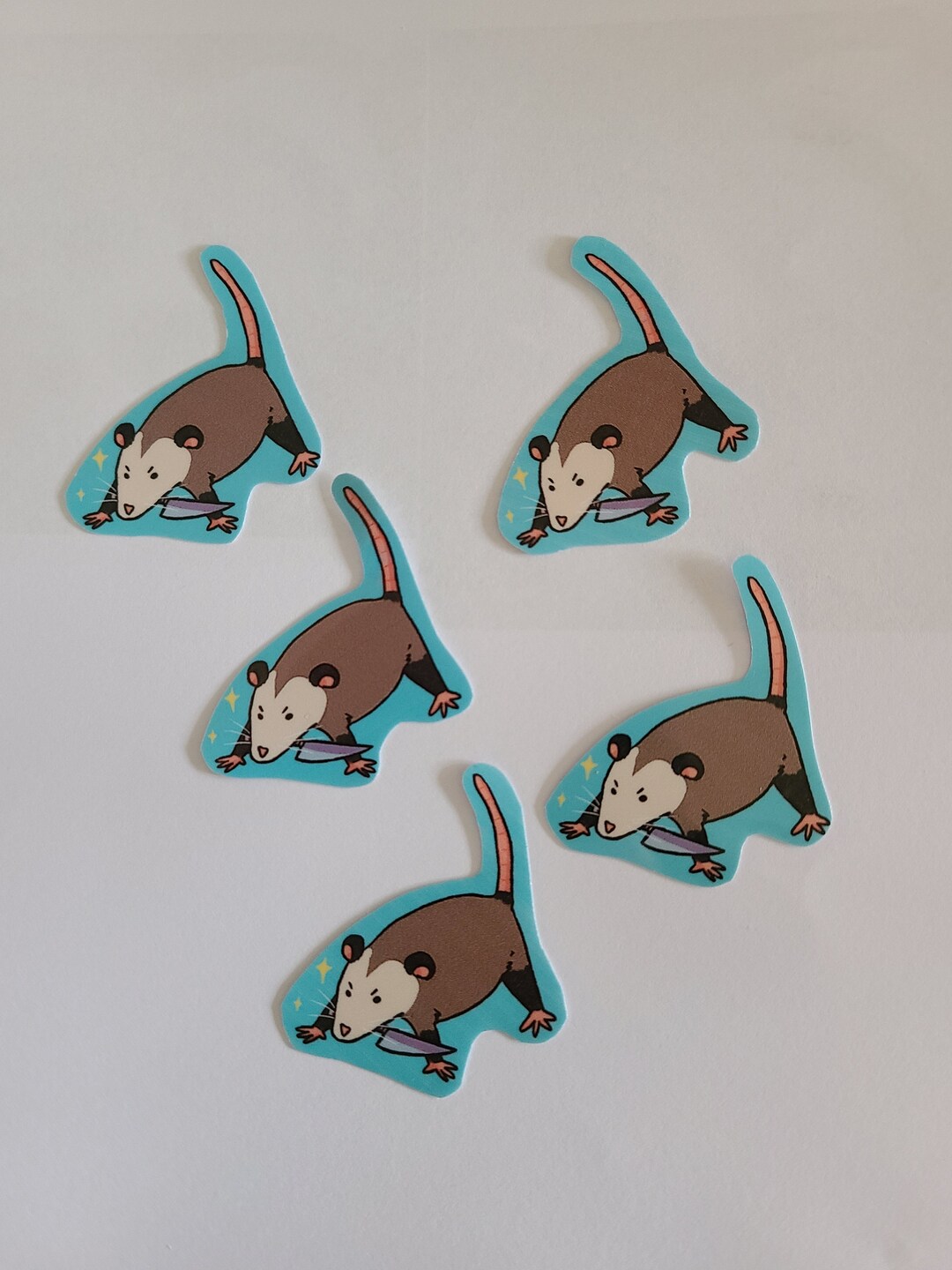 5 Danger Possum Mini Stickers/ Possum Sticker / Vinyl Sticker ...
