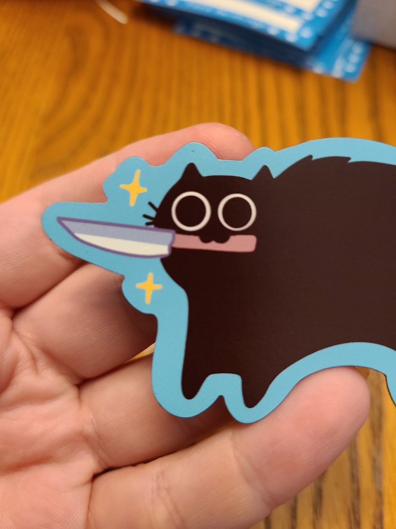 Danger Kitty Magnet / Fridge Magnet / Cute Magnet / Cat Magnet - Etsy