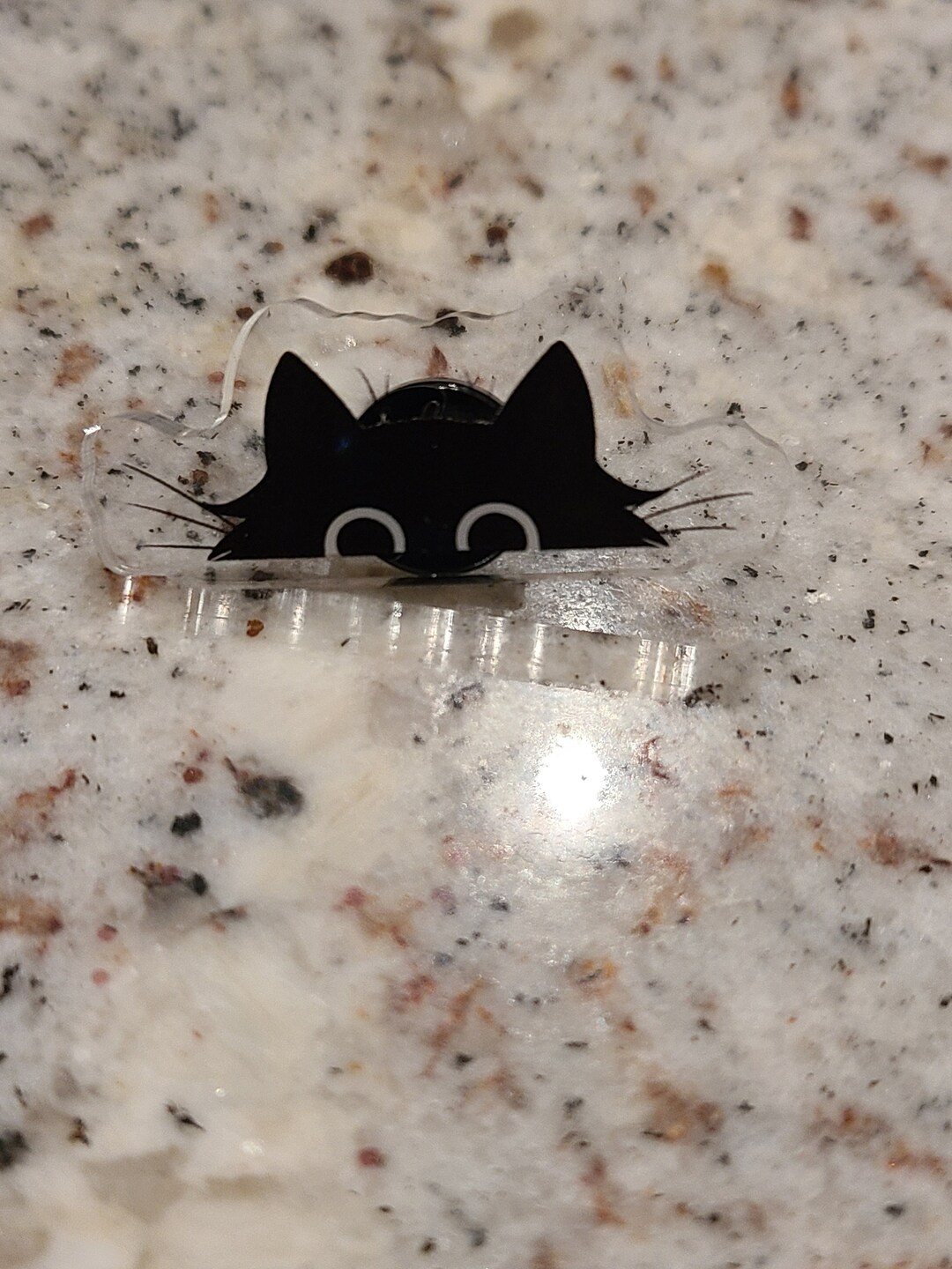 Whisker Cat Pin / Cat Acrylic Pin / Pins / Acrylic Pin / Cute Pin - Etsy