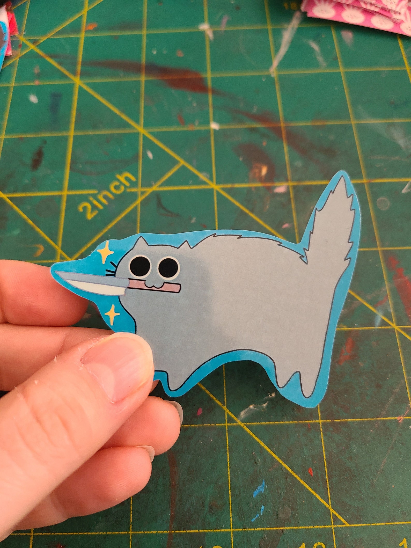 Danger Kitty Sticker / Cat Sticker / Vinyl Sticker / Journaling ...