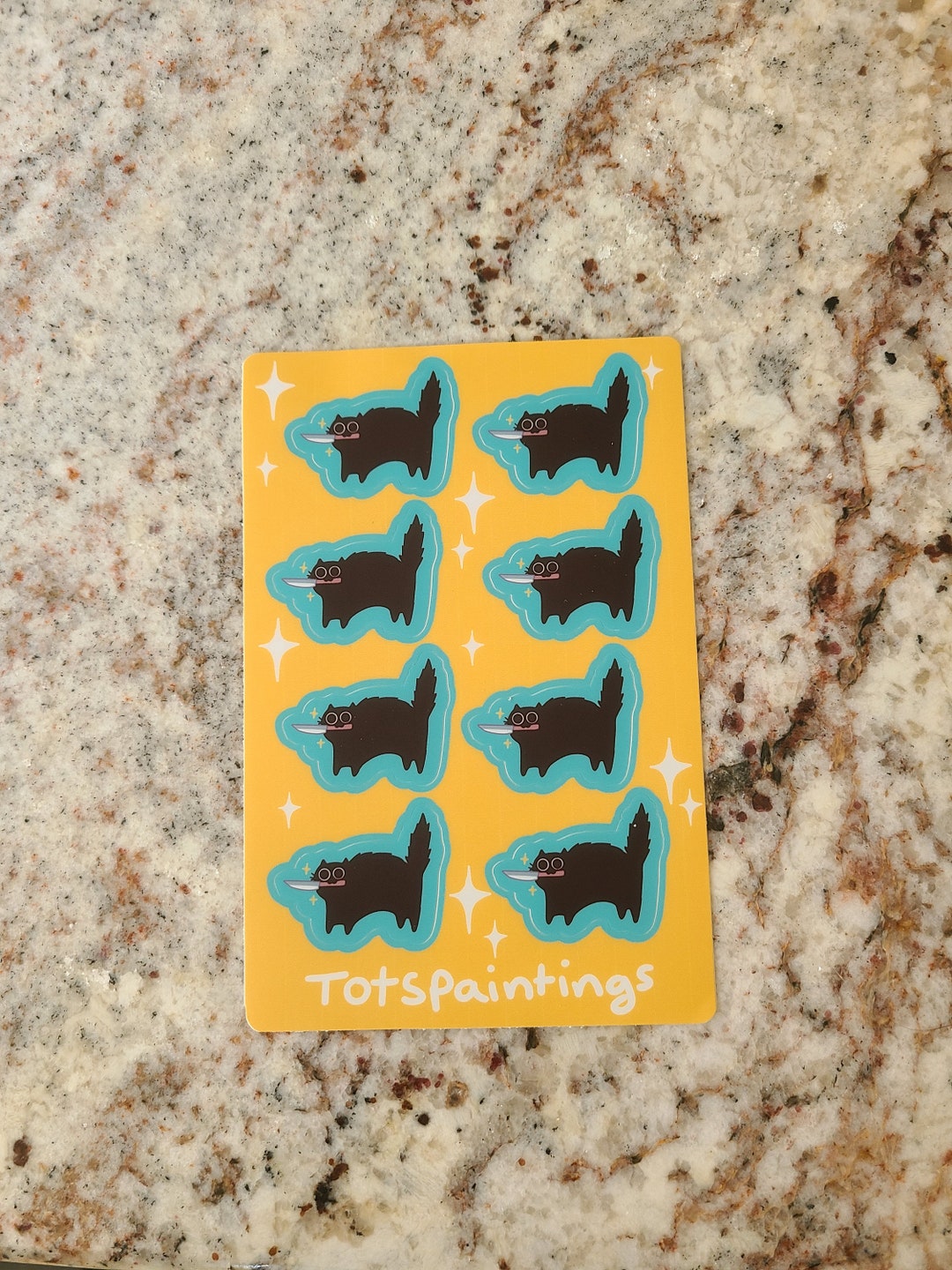 Danger Kitty Sticker Sheet / Cat Sticker / Vinyl Sticker / Waterproof ...