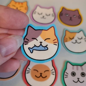 Cat Sticker Pack / Cat Stickers / Vinyl Sticker / Journaling ...