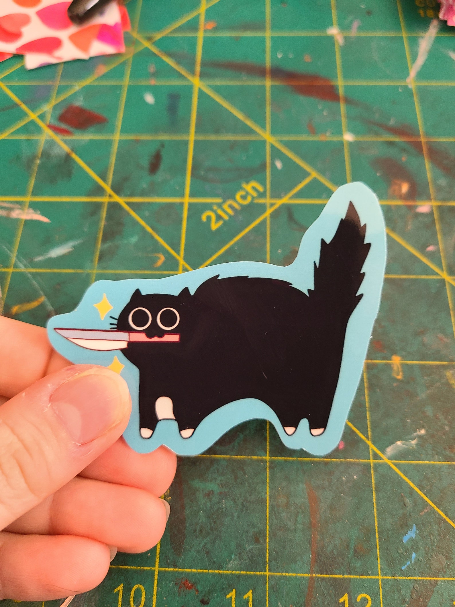 Danger Kitty Sticker / Cat Sticker / Vinyl Sticker / Journaling ...