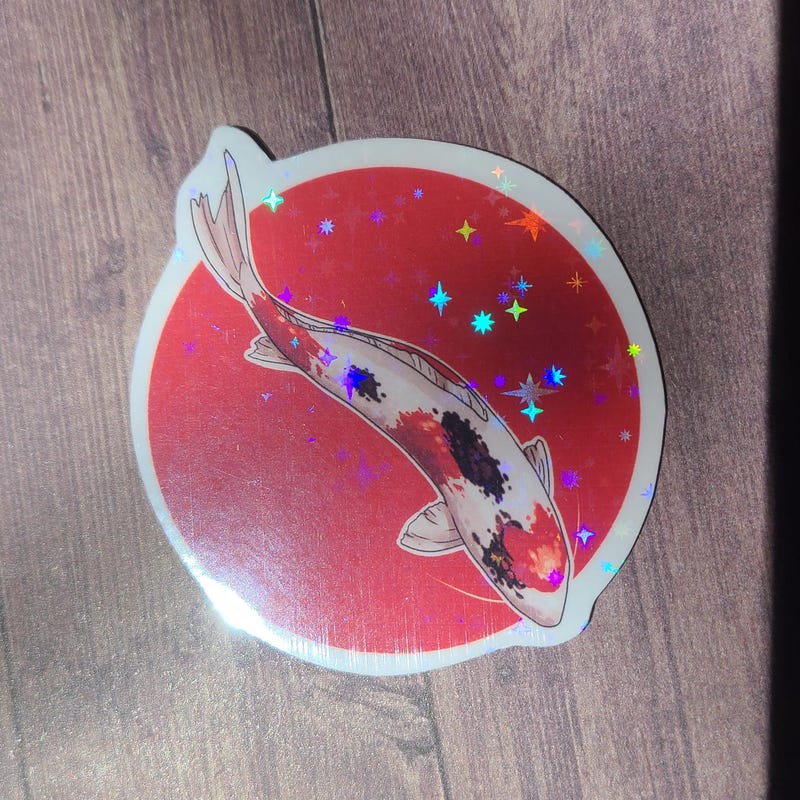 Koi Stickers - Etsy