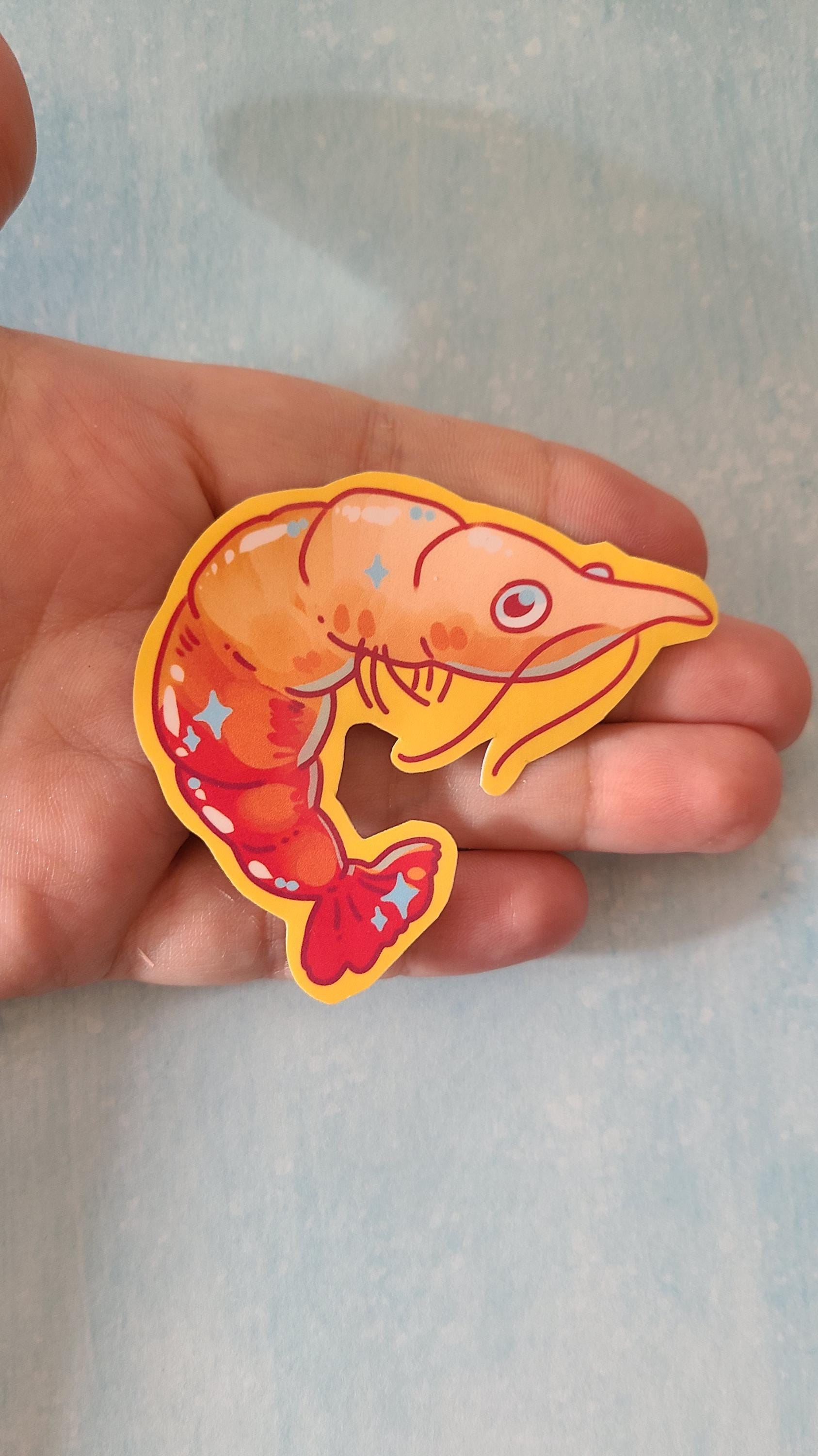 Shrimp Sticker / Shrimp / Vinyl Sticker / Journaling / Scrapbooking ...