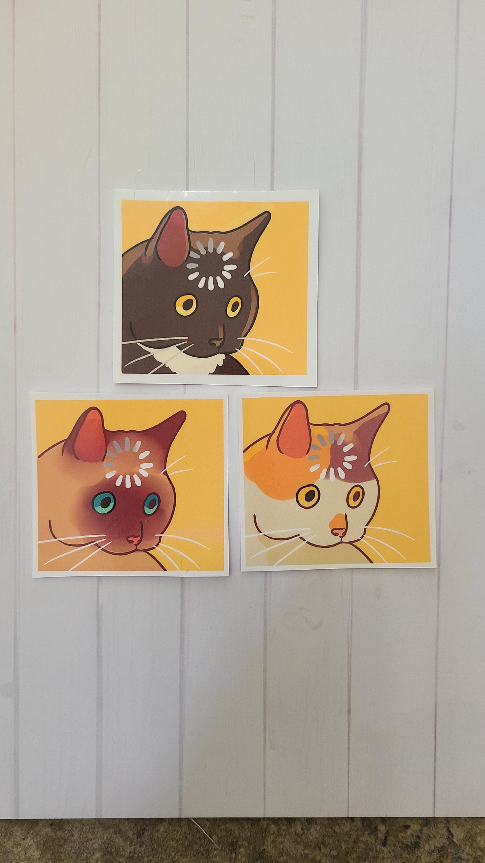 Buffering Kitty Sticker / Cat Sticker / Vinyl Sticker / Journaling ...
