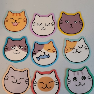 Cat Sticker Pack / Cat Stickers / Vinyl Sticker / Journaling ...