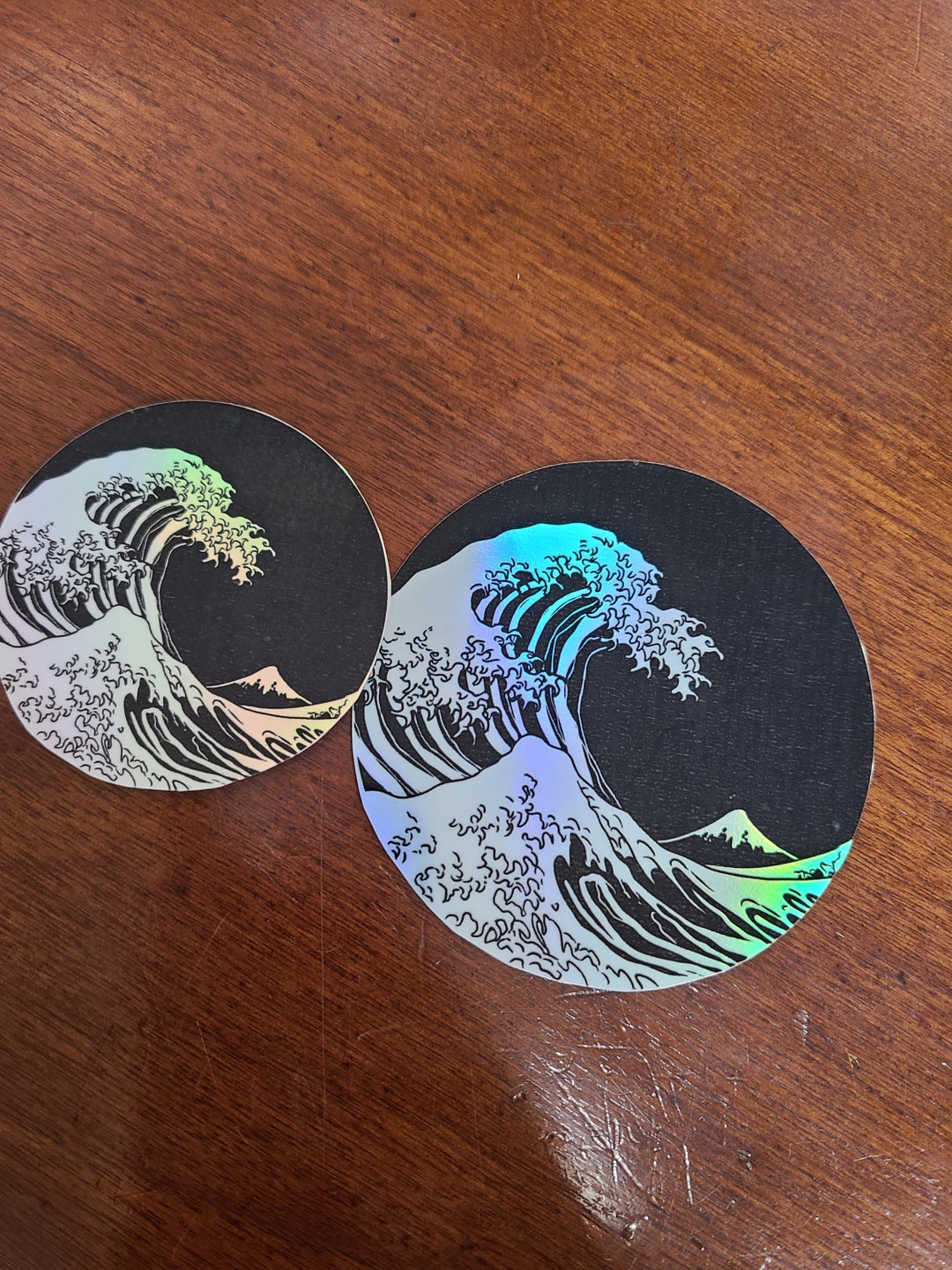 Wave of Kanagawa/ Holographic Sticker/ Hydroflask/ Aesthetic/ Water ...