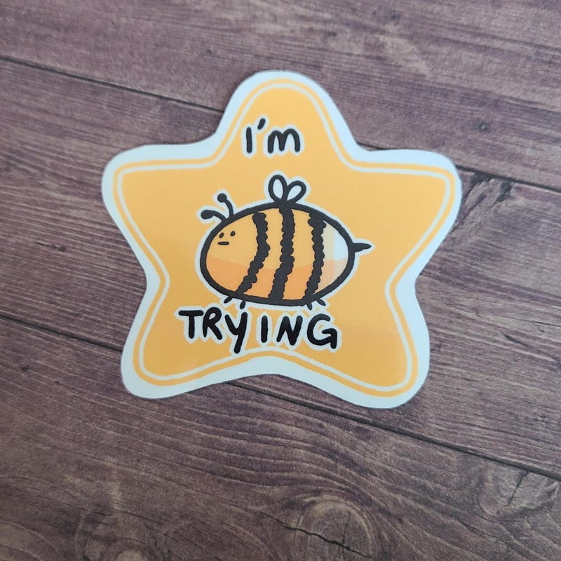 Bee Sticker - Etsy