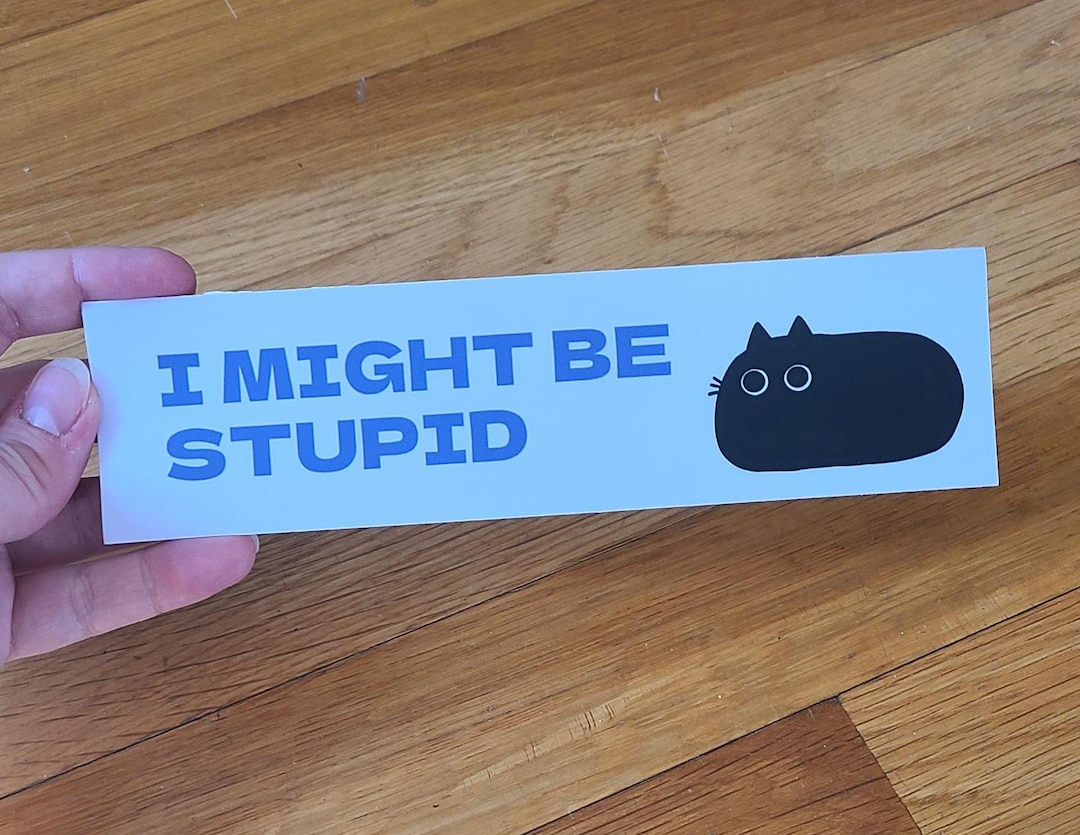 Cat Bumper Sticker / Funny Bumper Sticker / Vinyl Sticker / Cute ...