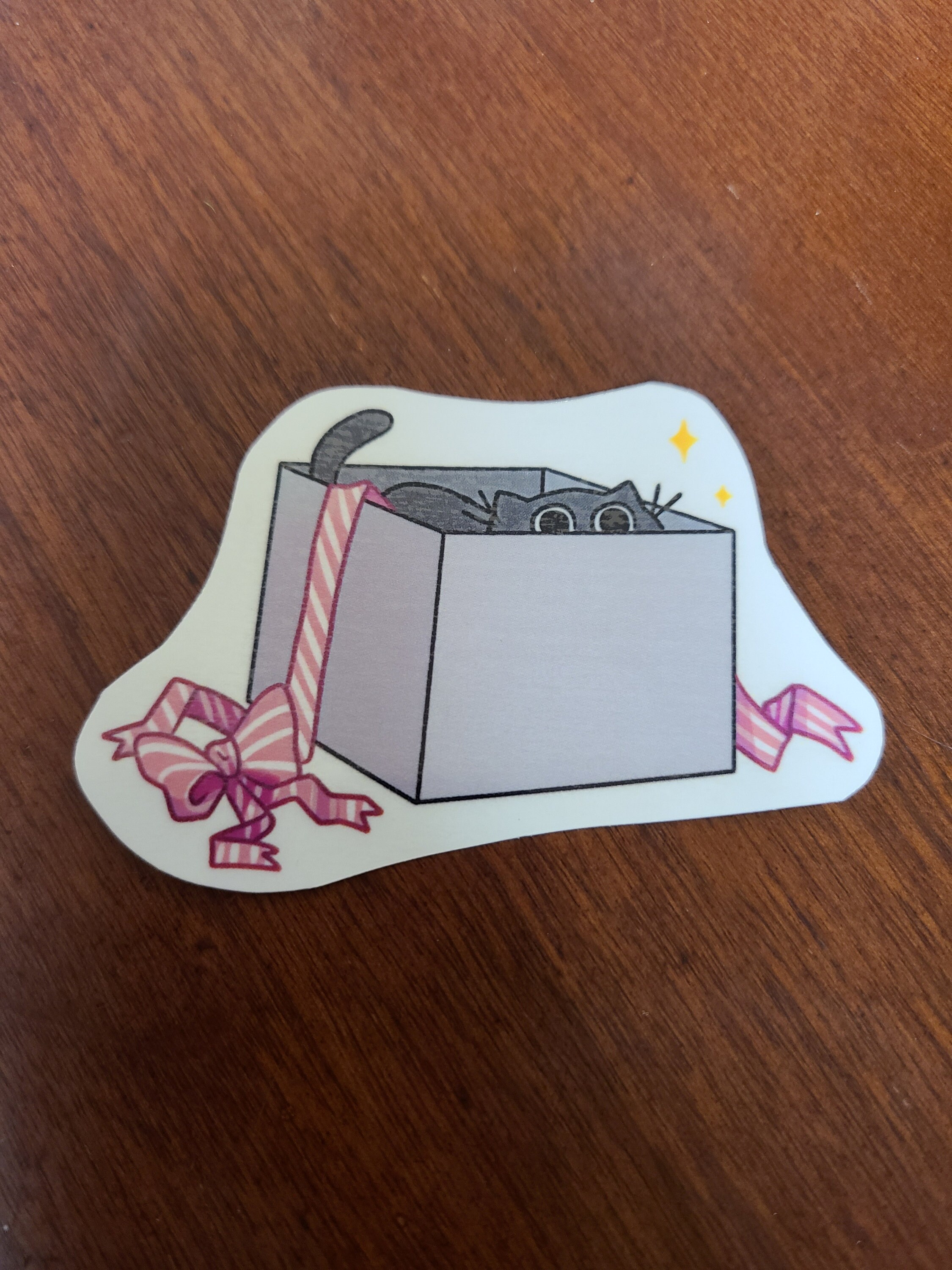 Box Kitty Sticker / Cat Sticker / Vinyl Sticker / Journaling / | Etsy