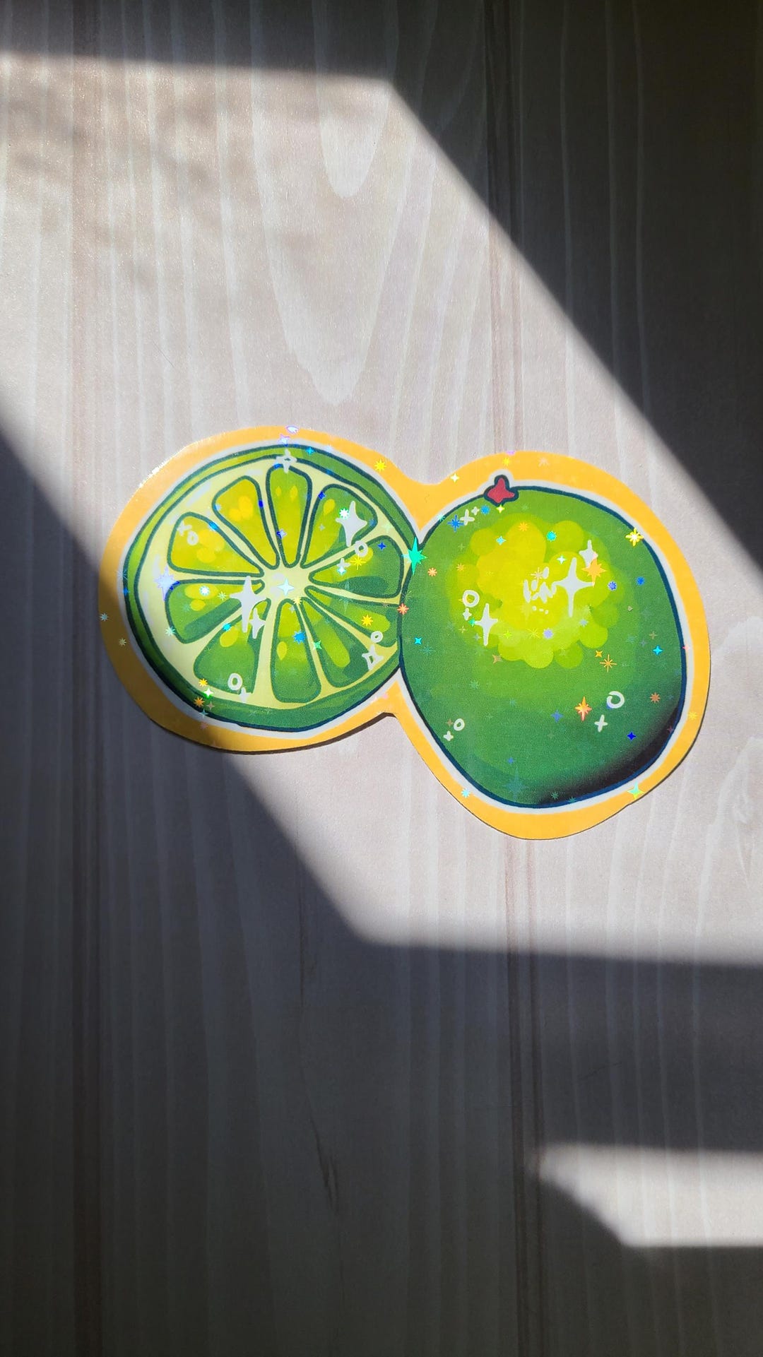 Sparkle Lime Sticker / Fruit Sticker / Vinyl Sticker / Journaling ...