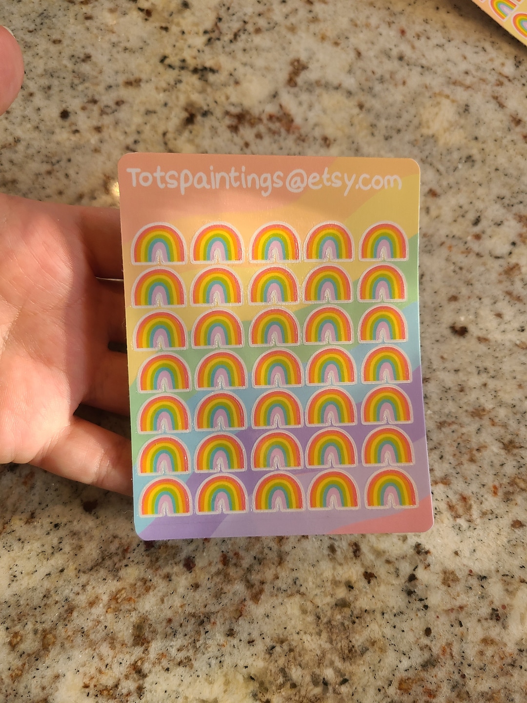 Mini Rainbow Sticker Sheet / Rainbow Sticker / Vinyl Sticker ...